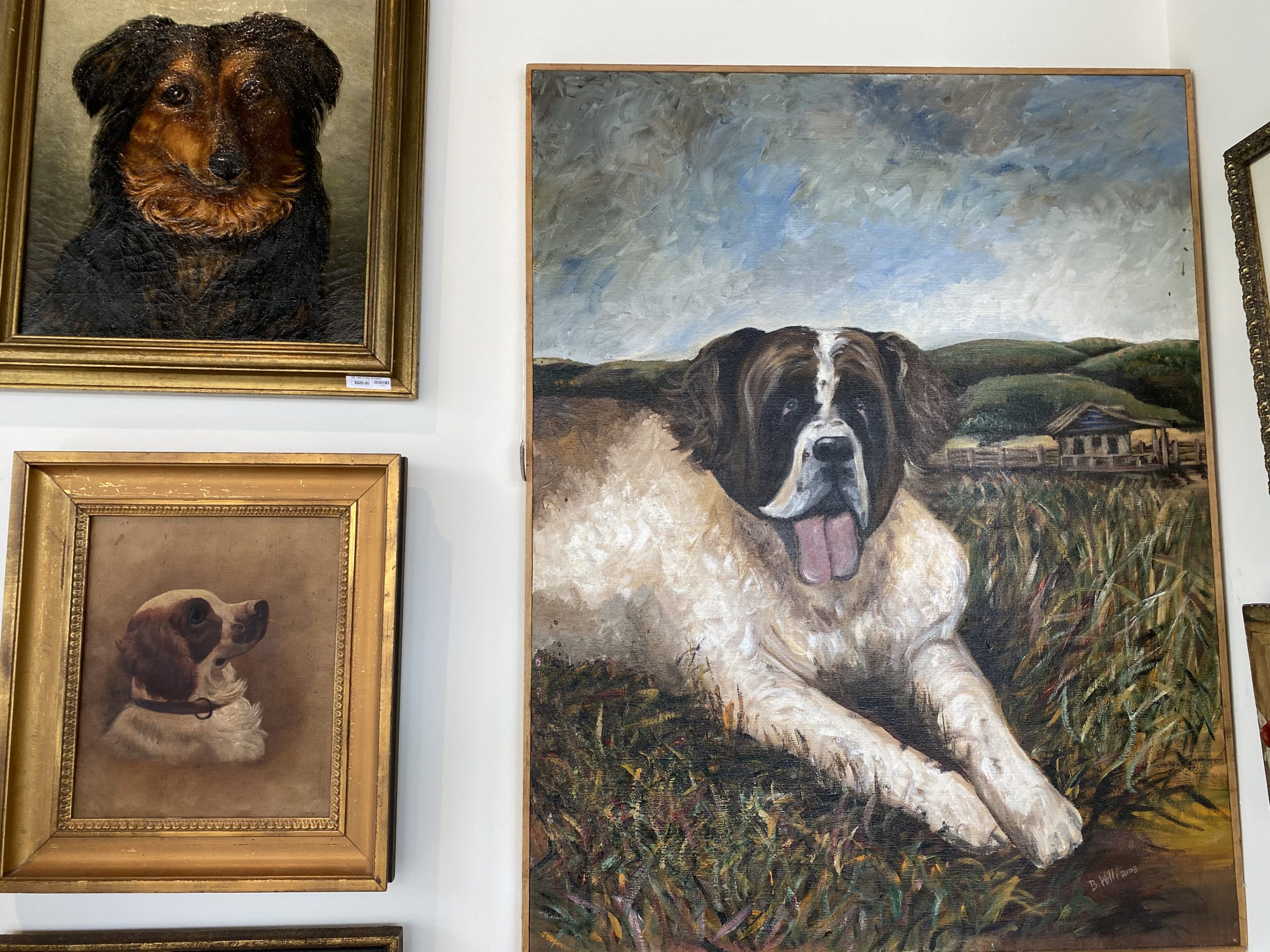 SG Antique and Vintage Dog Paintings - Form & Function - Asheville NC